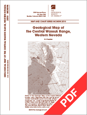 Geologic Map of the Central Wassuk Range, Western Nevada – GSA Online Store