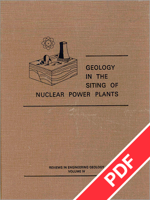 Geology in the Siting of Nuclear Power Plants – GSA Online Store