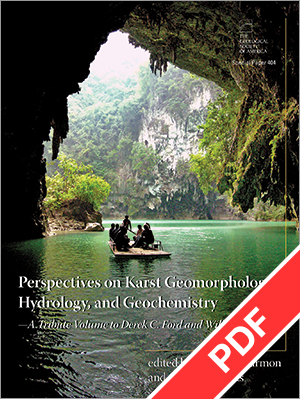 Karst Geomorphology, Hydrology, and Geochemistry – GSA Online Store