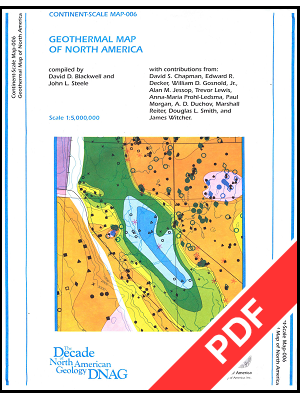 Geothermal Map of North America – GSA Online Store